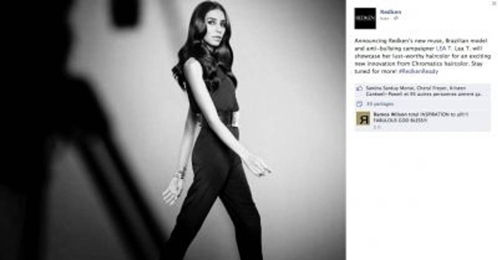 C'est la vie | Le mannequin transgenre Lea T, nouveau visage de Redken ...